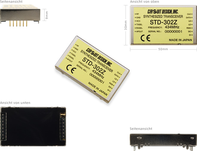 419/429/434/447/458/869 MHz Transceiver | STD-302Z | CIRCUIT DESIGN GmbH